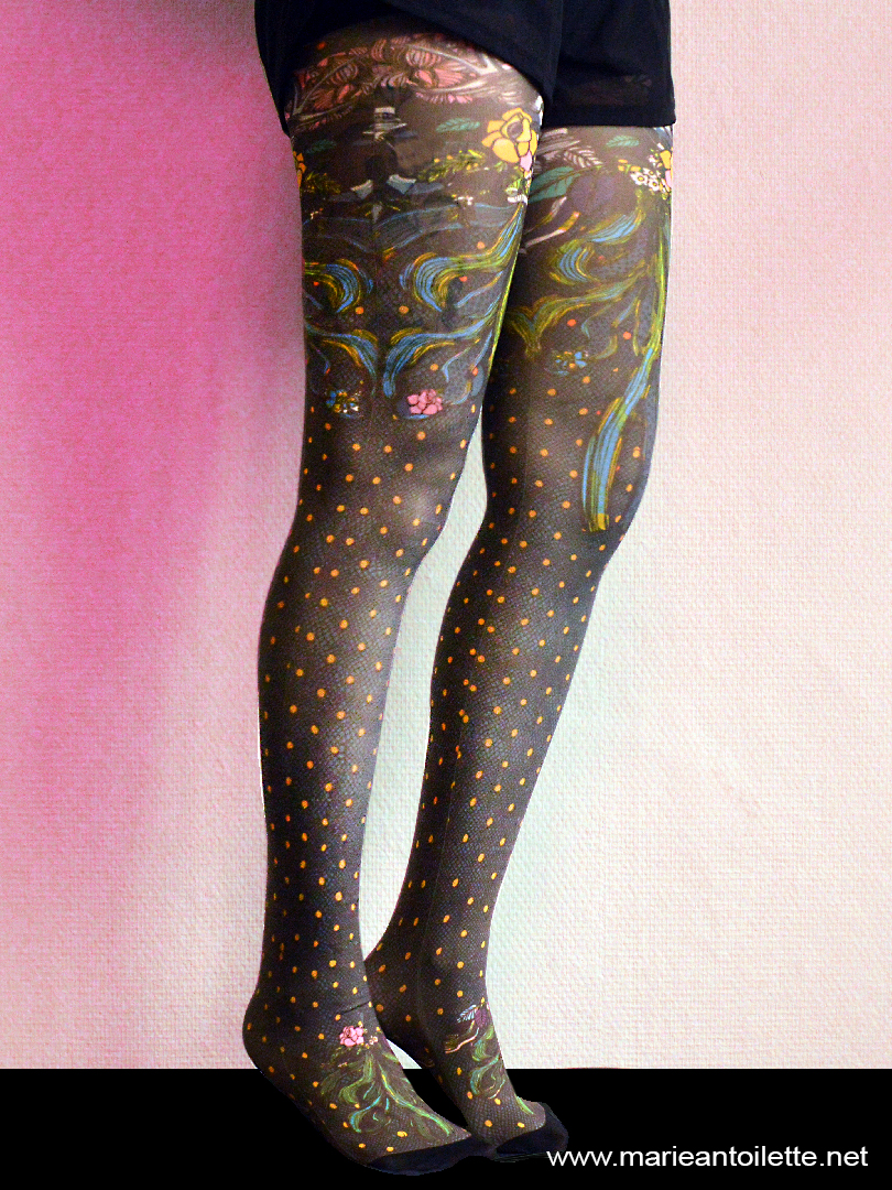 Collants collant fantaisie Lilith - Marie Antoilette